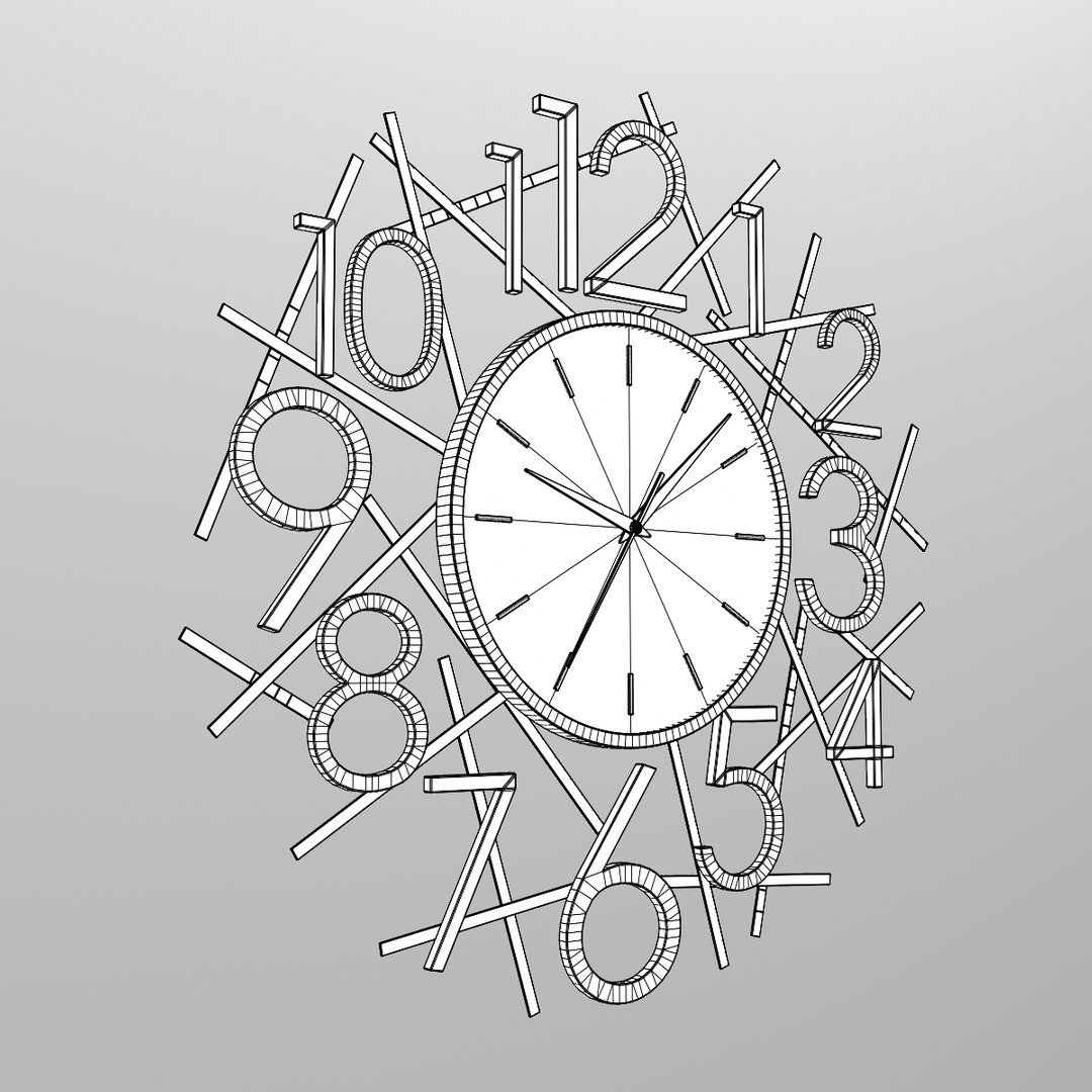 Analog Decorative Wall Clock 3d Max