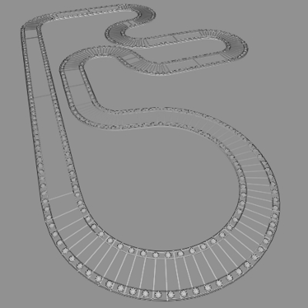 3d model go-kart track