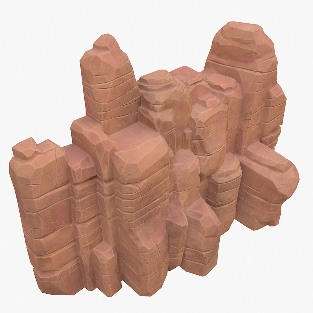 3D Cartoon Stone Model - TurboSquid 1379109