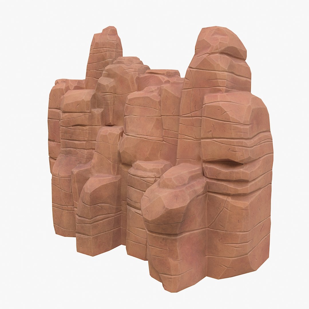 3D Cartoon Stone Model - TurboSquid 1379109