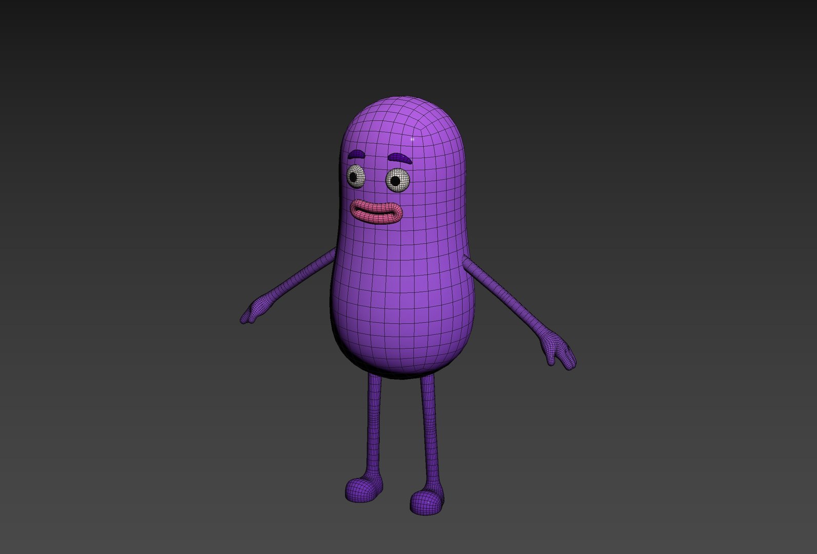 Character323 Purple Guy 3D - TurboSquid 2258518
