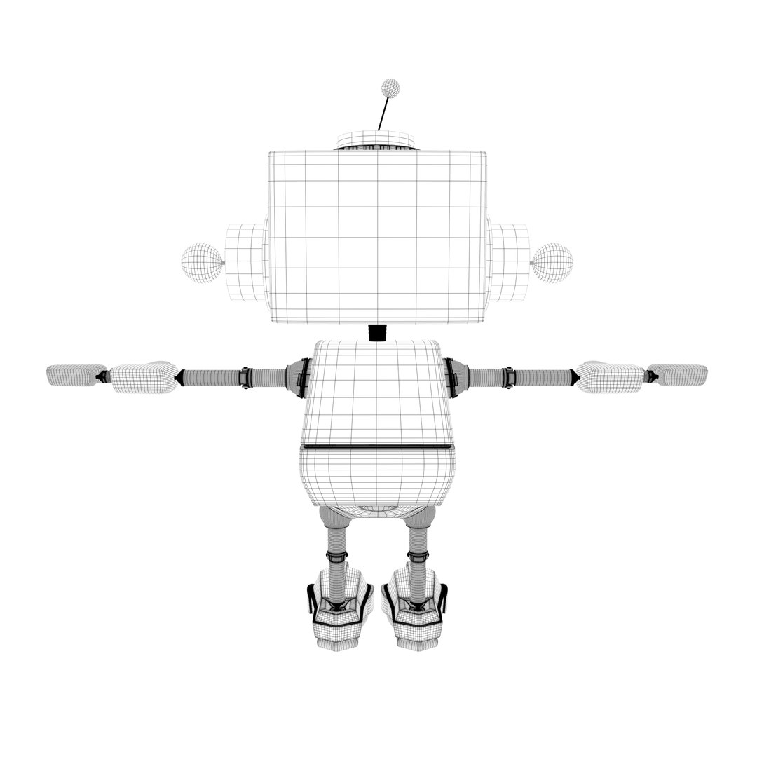 Cute robot 3D model - TurboSquid 1340227