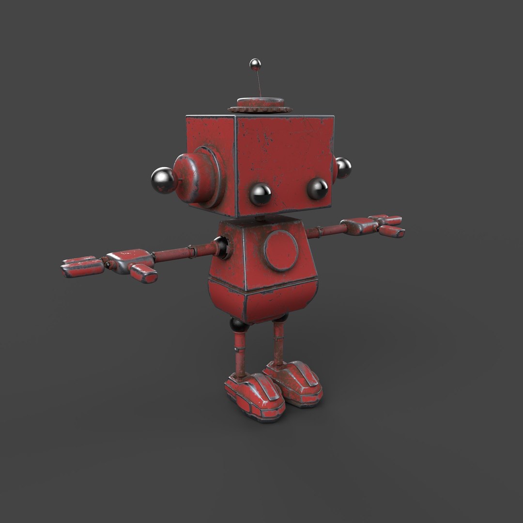 Cute robot 3D model - TurboSquid 1340227
