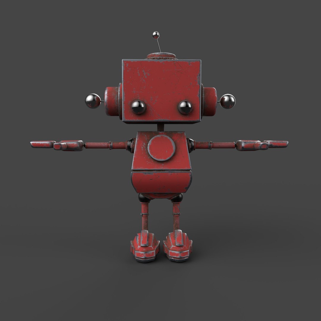 Cute robot 3D model - TurboSquid 1340227