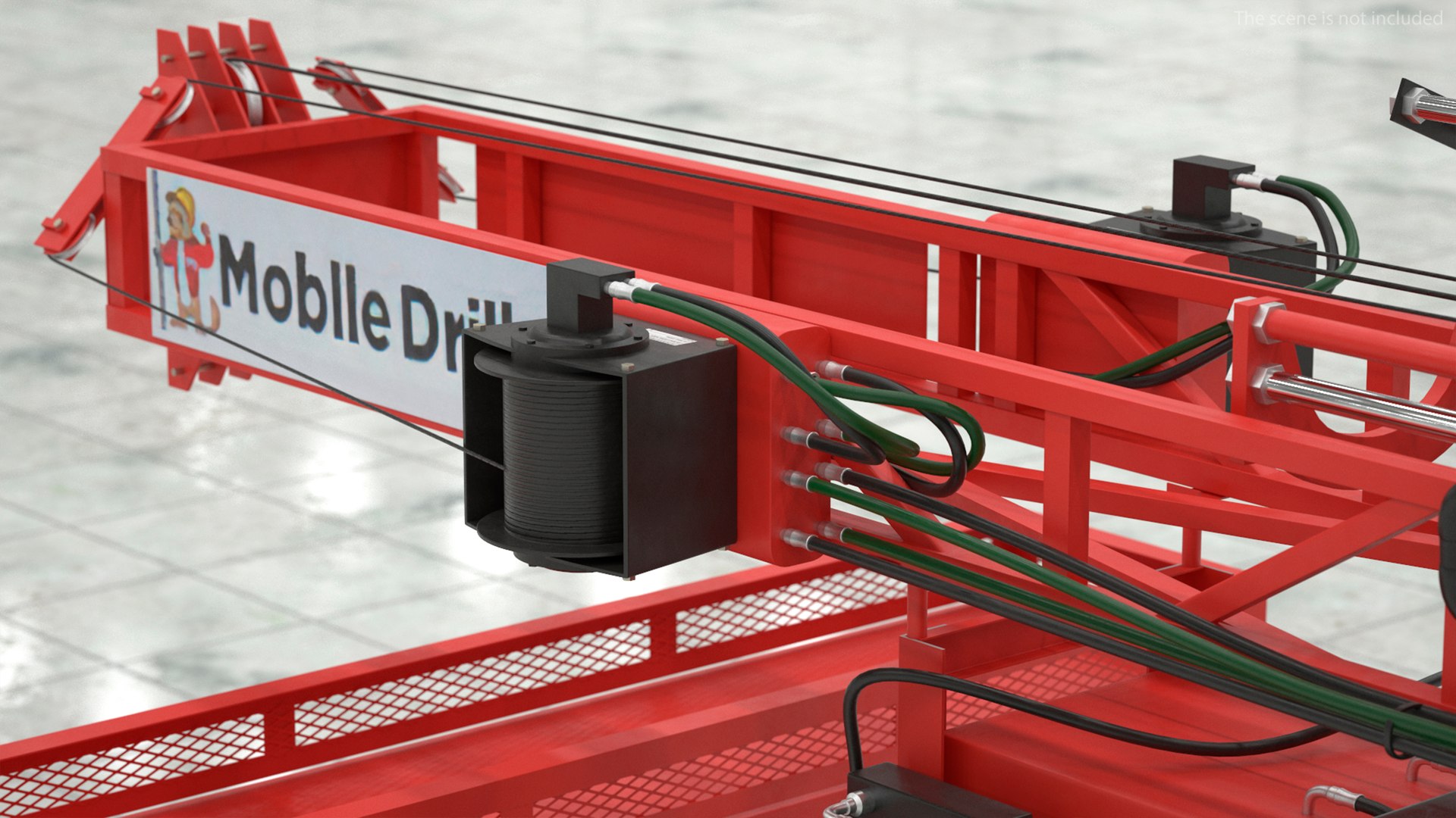Mobile Drilling Rig Red Rigged Model - TurboSquid 2310824