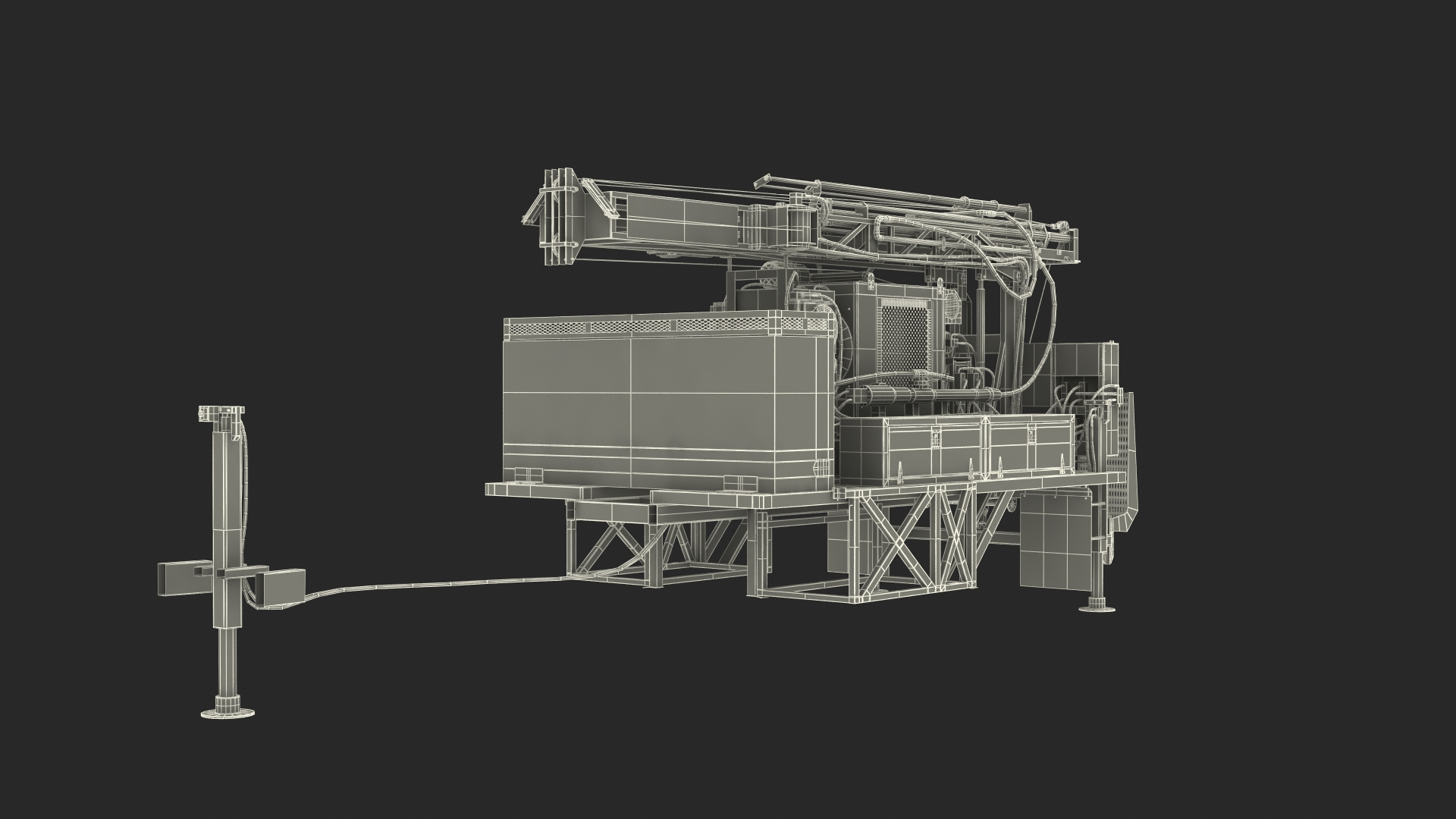 Mobile Drilling Rig Red Rigged Model - TurboSquid 2310824