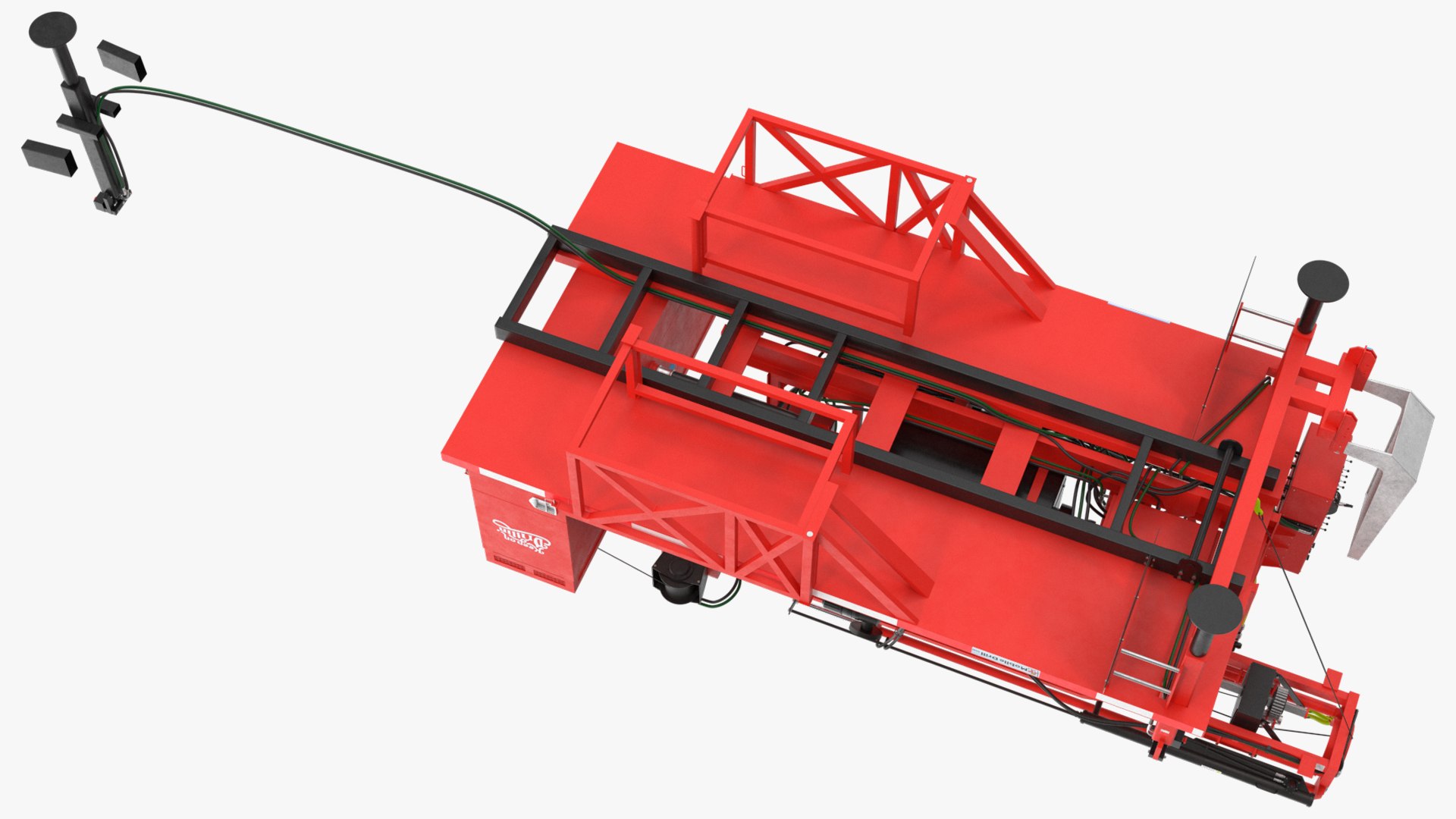 Mobile Drilling Rig Red Rigged Model - TurboSquid 2310824