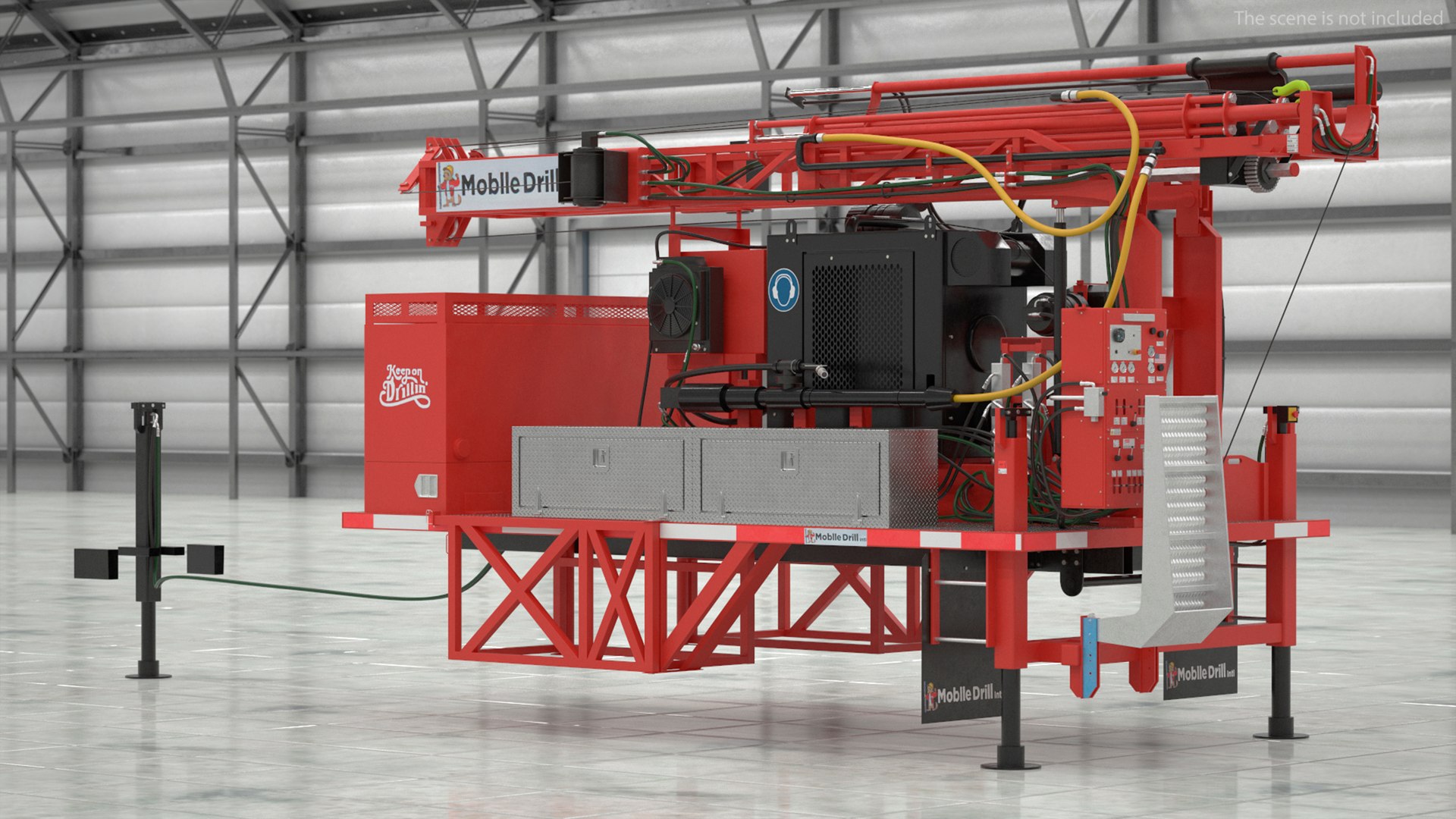 Mobile Drilling Rig Red Rigged Model - TurboSquid 2310824