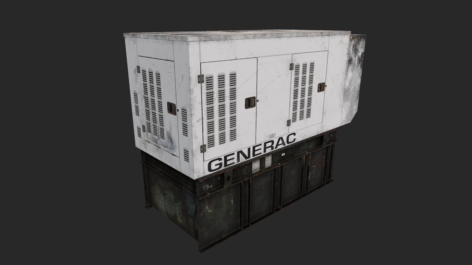Diesel Industrial Generator - 3D Model - TurboSquid 1259343