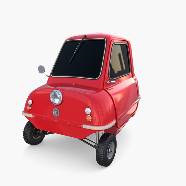 modelo 3d Peel P50 Red con chasis - TurboSquid 1781481