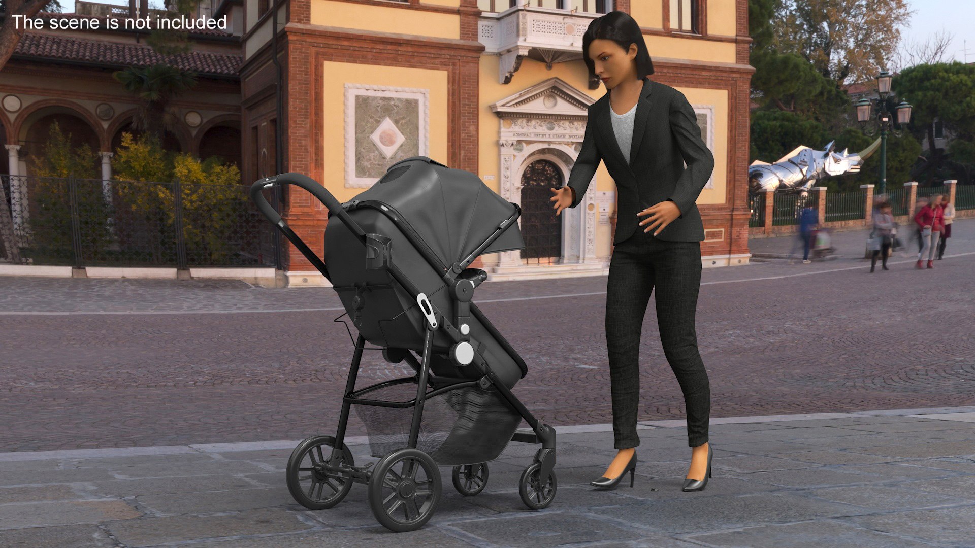 3D Foldable Walking Baby Stroller - TurboSquid 2218573