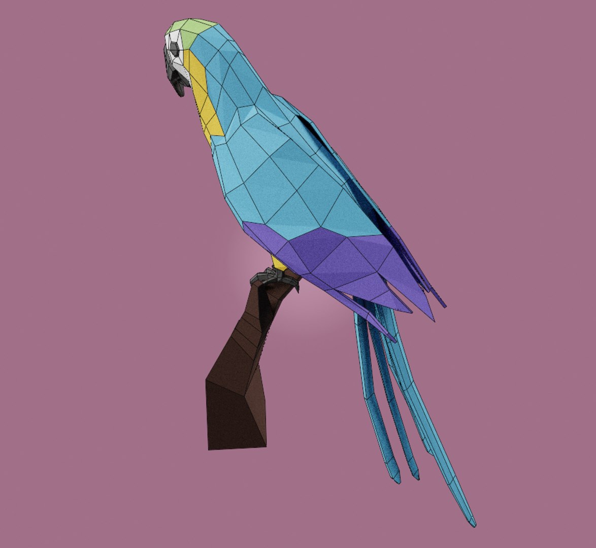 Lowpoly Stylized Parrot 3D Model - TurboSquid 2191768