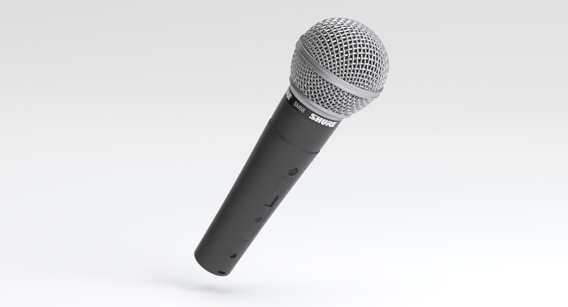 Shure sm58 vocal microphone model - TurboSquid 1260826