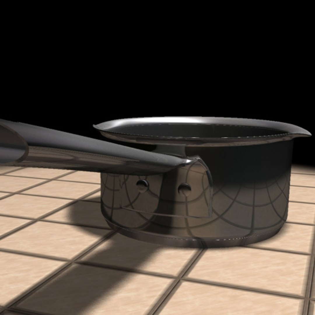 3d metal pot