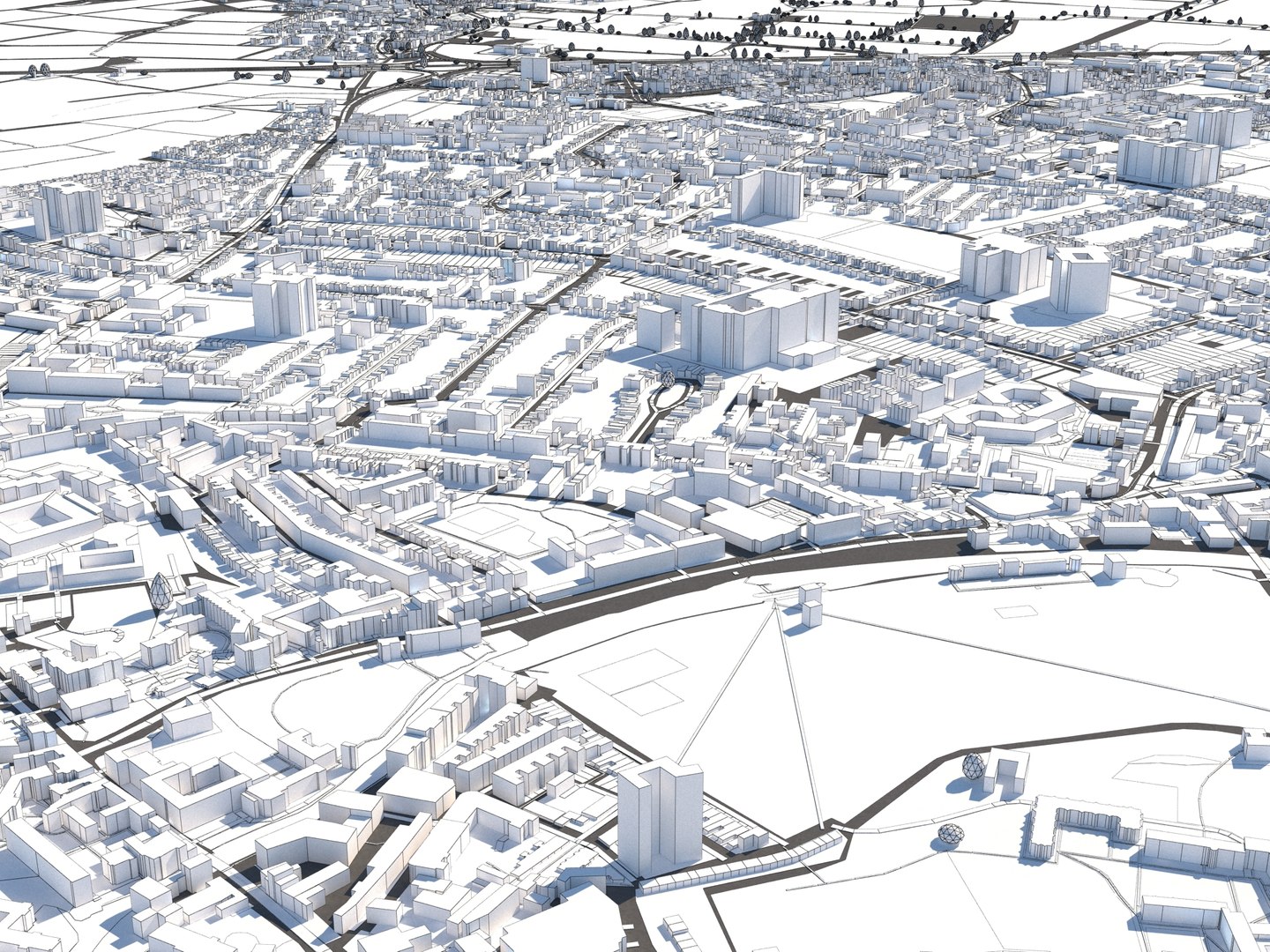 Buildings houses maps 3D model - TurboSquid 1553265