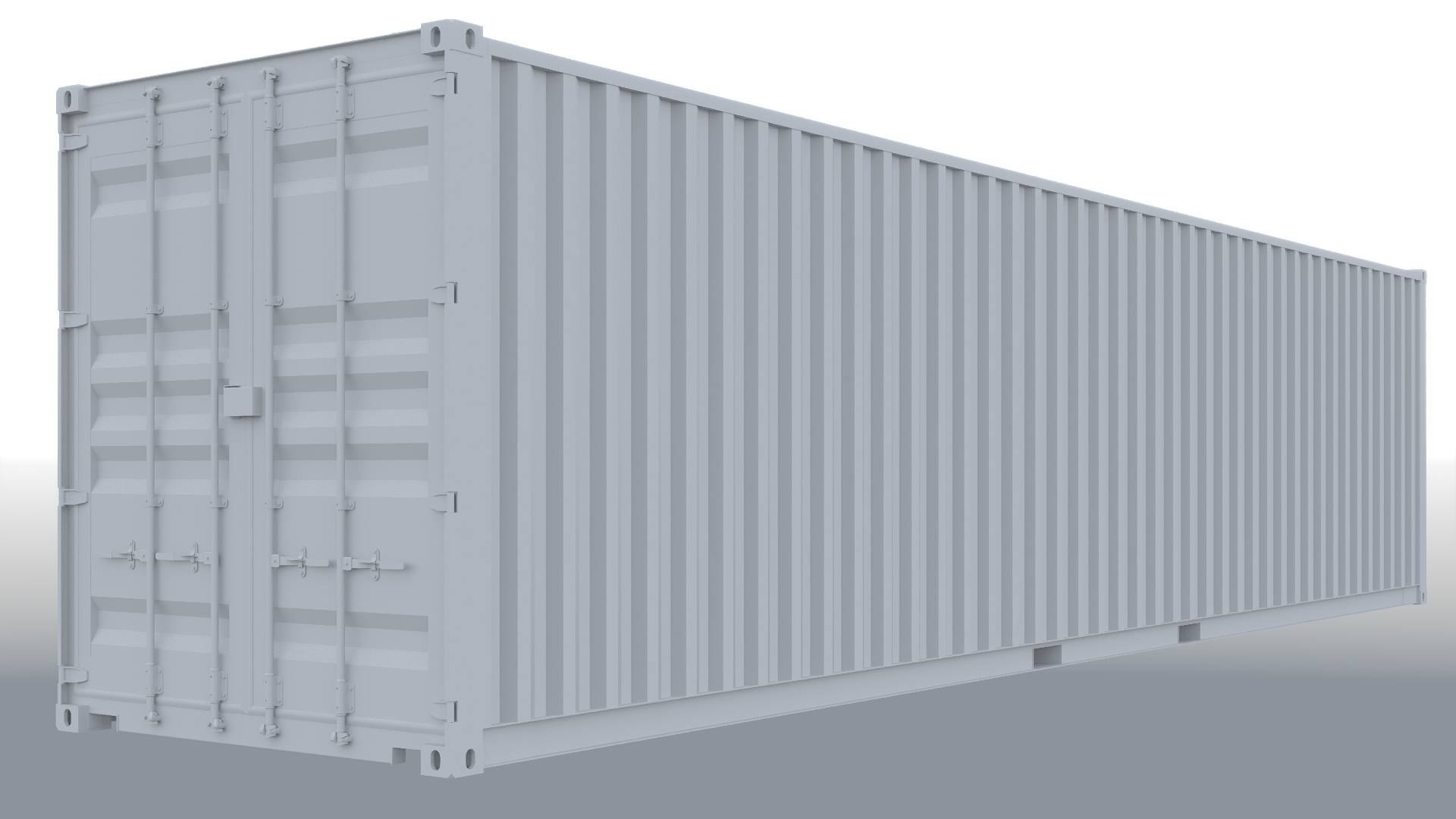 40 Ft Container With Interior And Rigged Doors 3D Model - TurboSquid ...