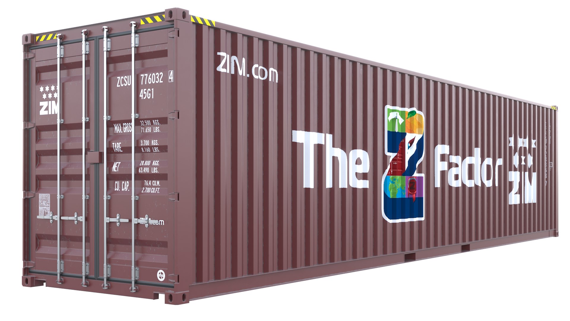 40 Ft Container With Interior And Rigged Doors 3D Model - TurboSquid ...