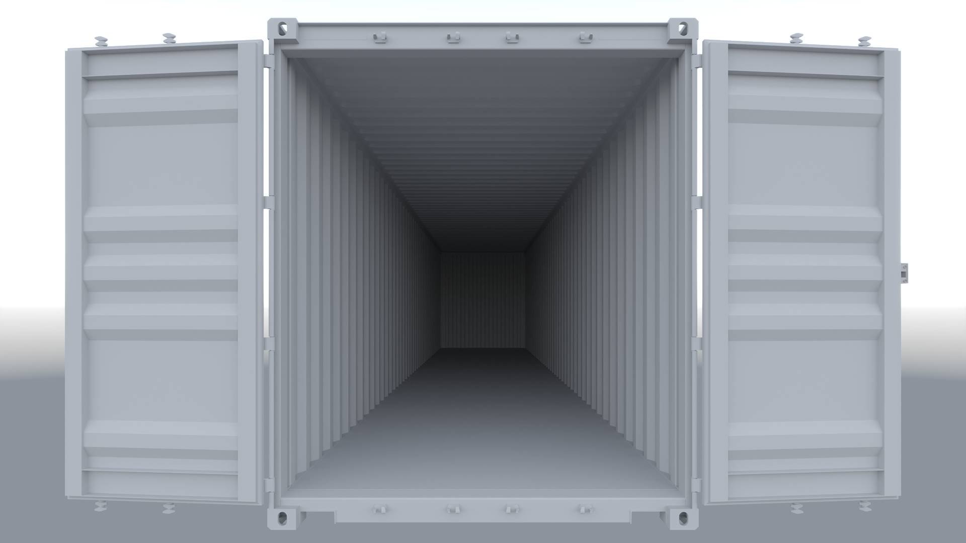 40 Ft Container With Interior And Rigged Doors 3D Model - TurboSquid ...