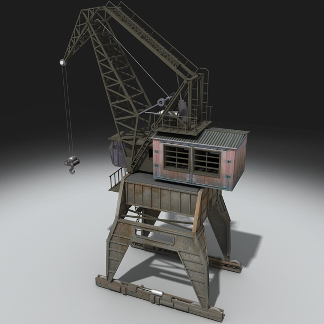 3d Crane Construction Model