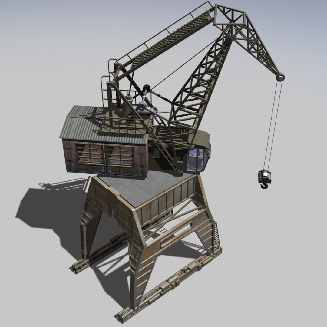 3d Crane Construction Model