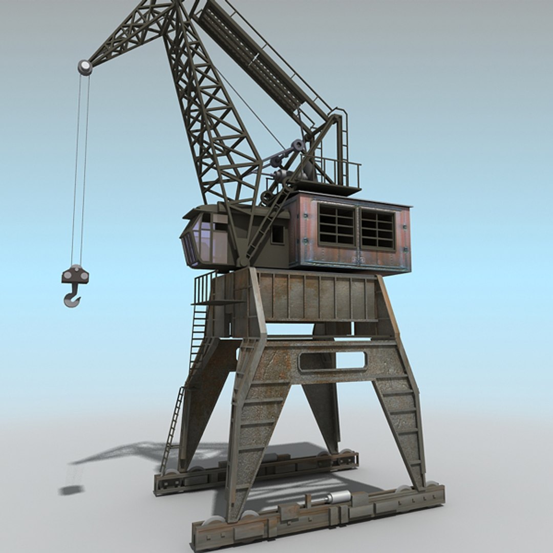 3d Crane Construction Model