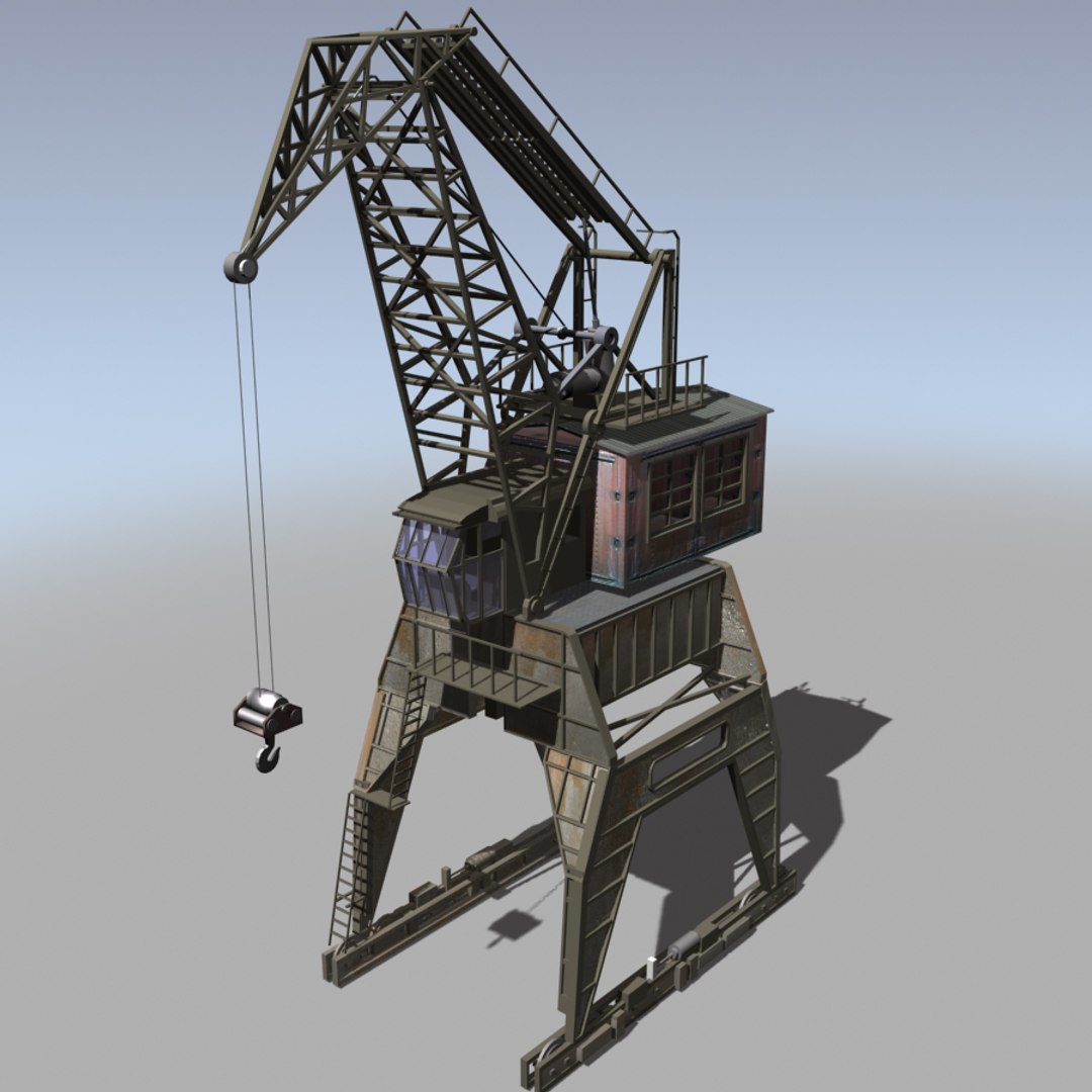 3d Crane Construction Model