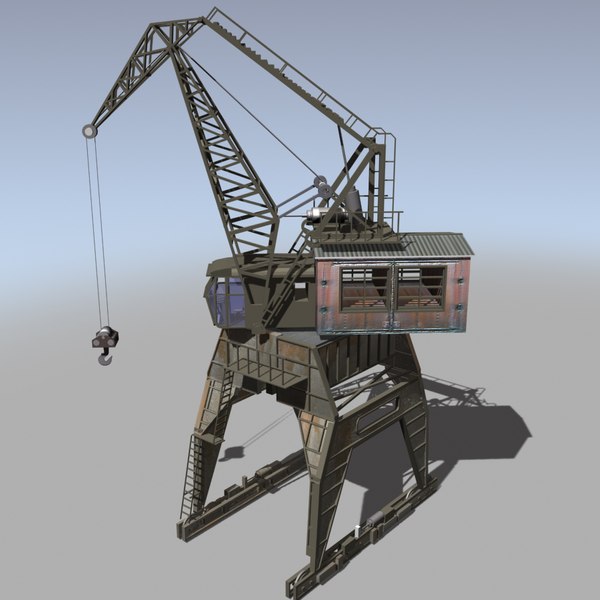 3d crane construction model