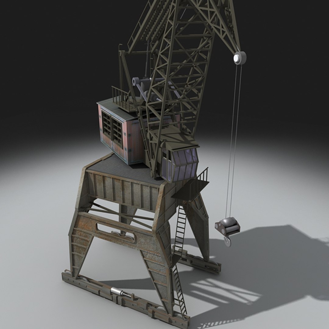 3d Crane Construction Model