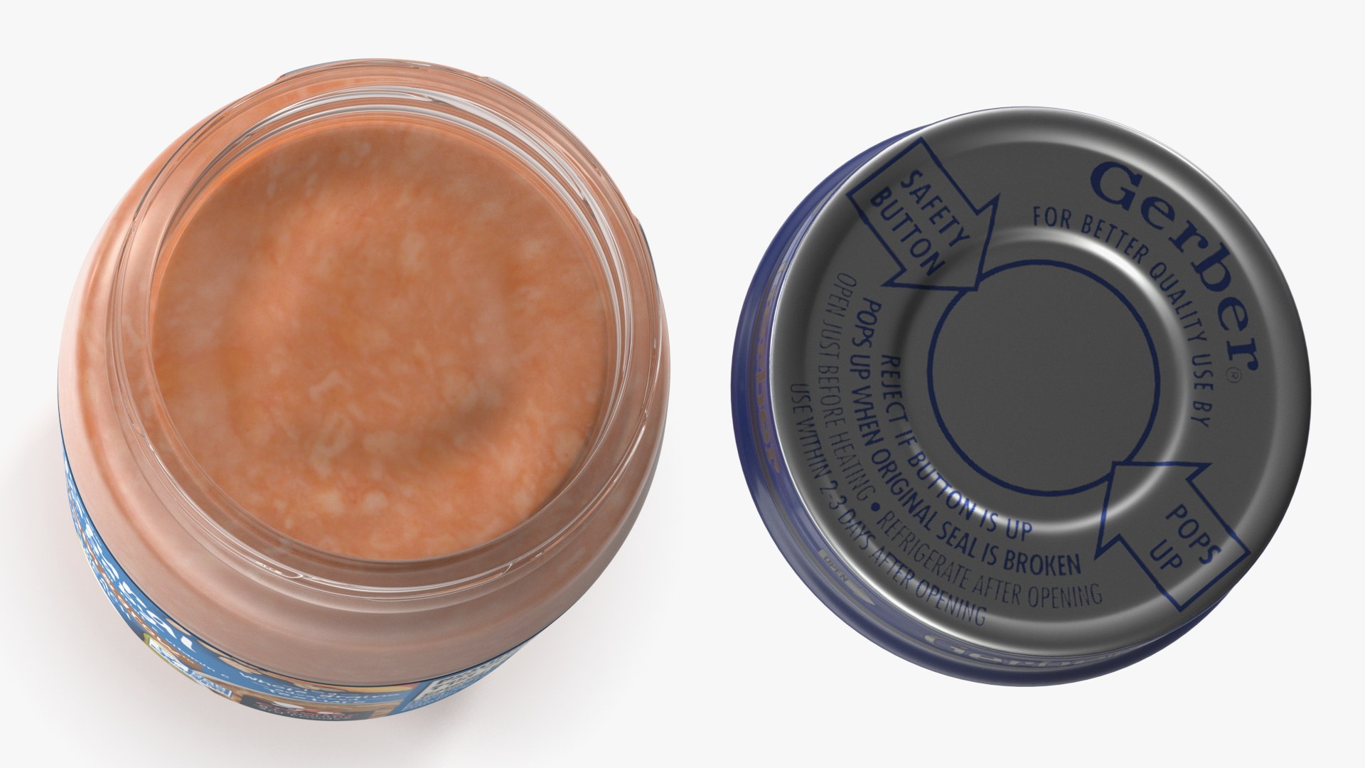 3D Organic Gerber Baby Food Jar Pear 170g - TurboSquid 2097552