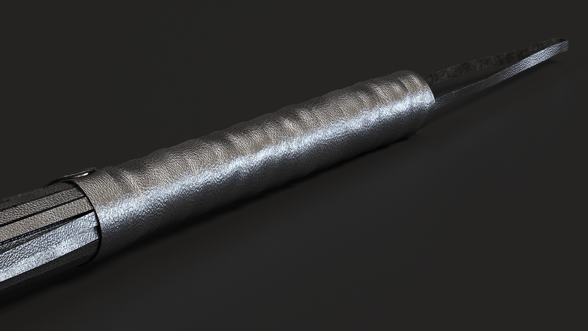 3D Short Whip Black - TurboSquid 2031270