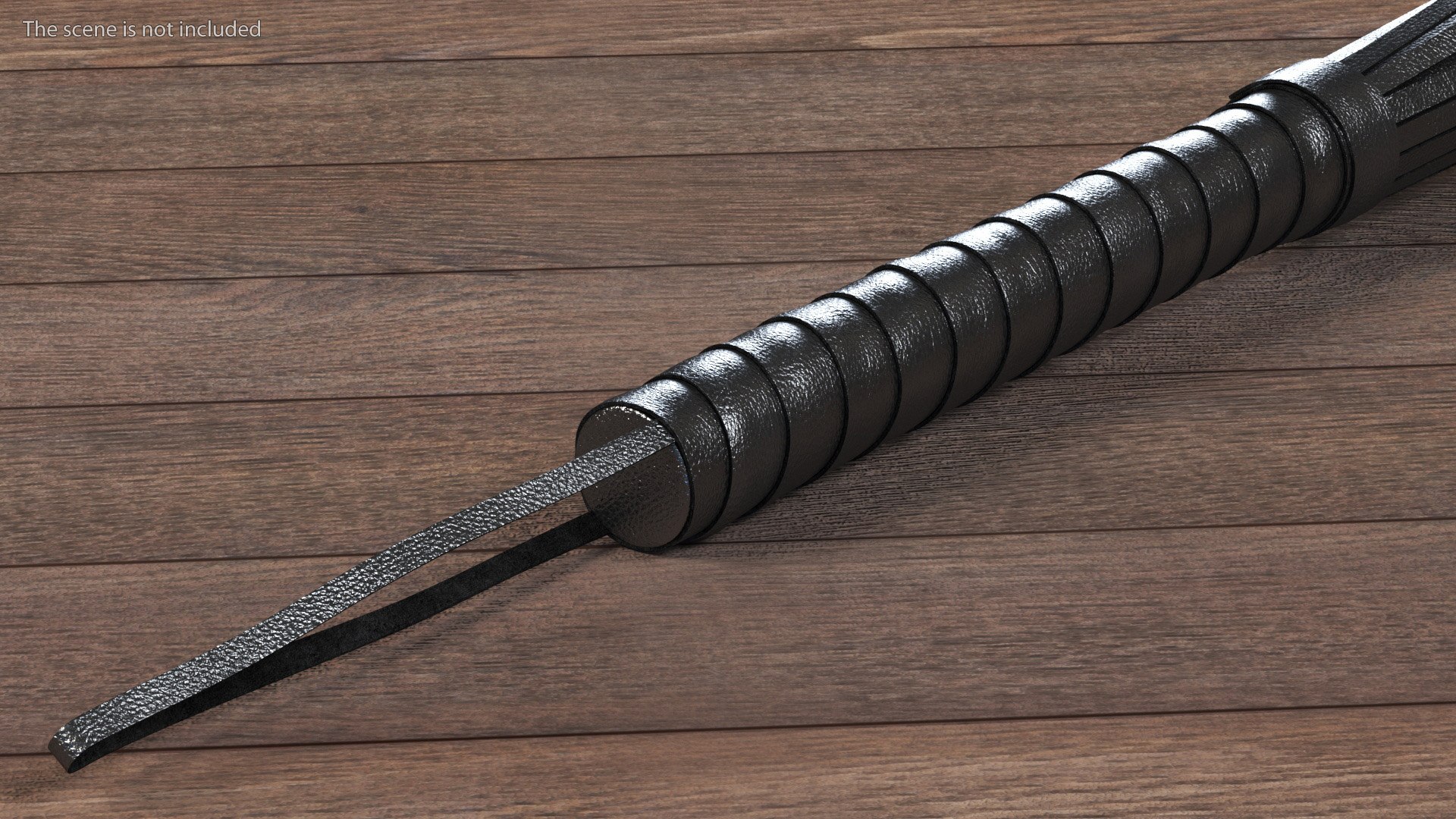 3D Short Whip Black - TurboSquid 2031270