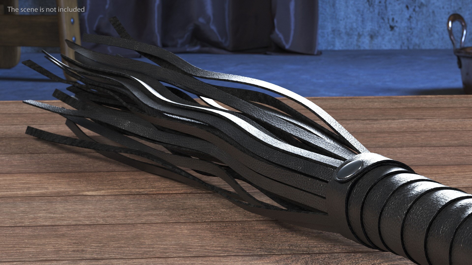 3D Short Whip Black - TurboSquid 2031270