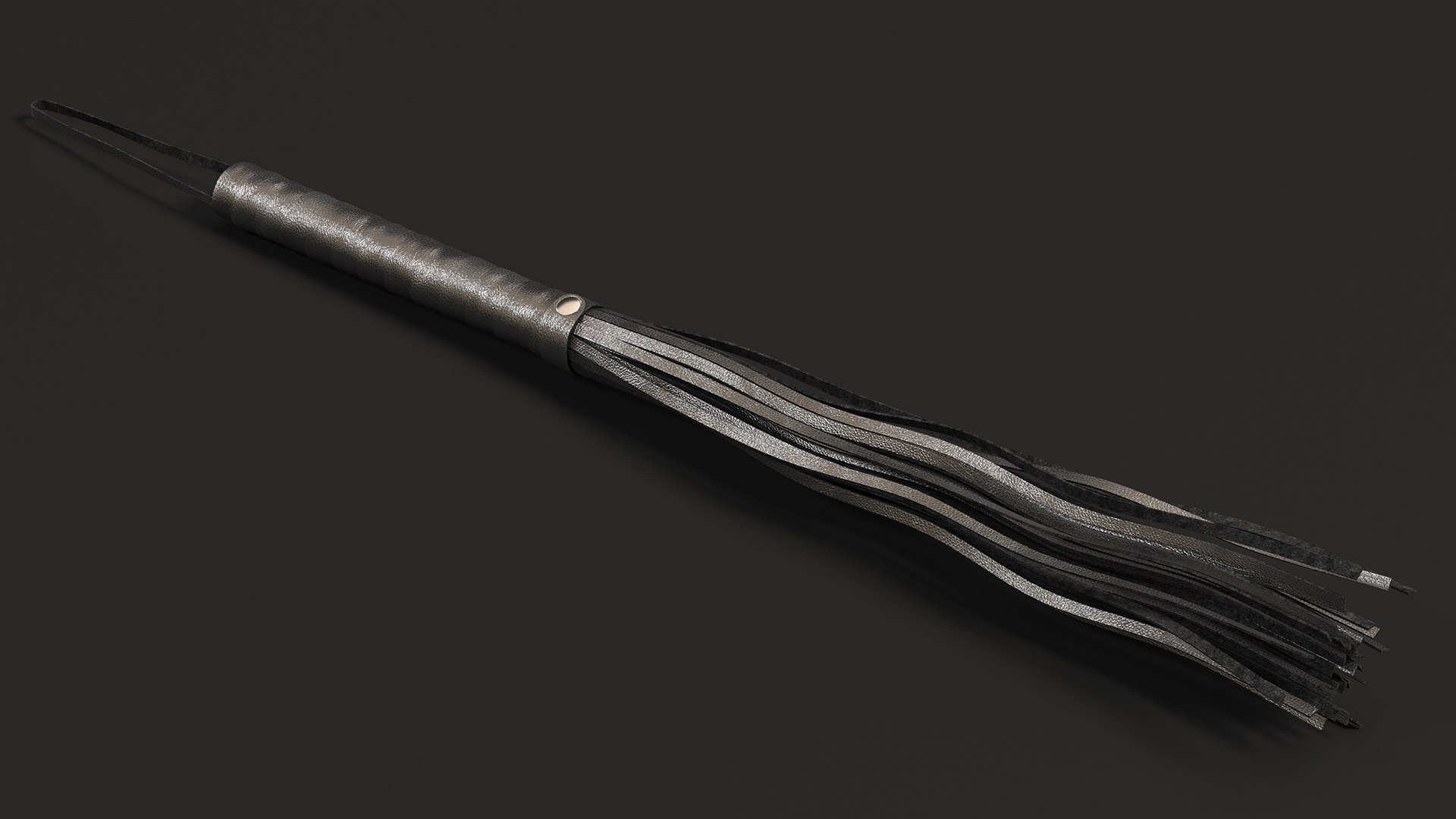 3D Short Whip Black - TurboSquid 2031270