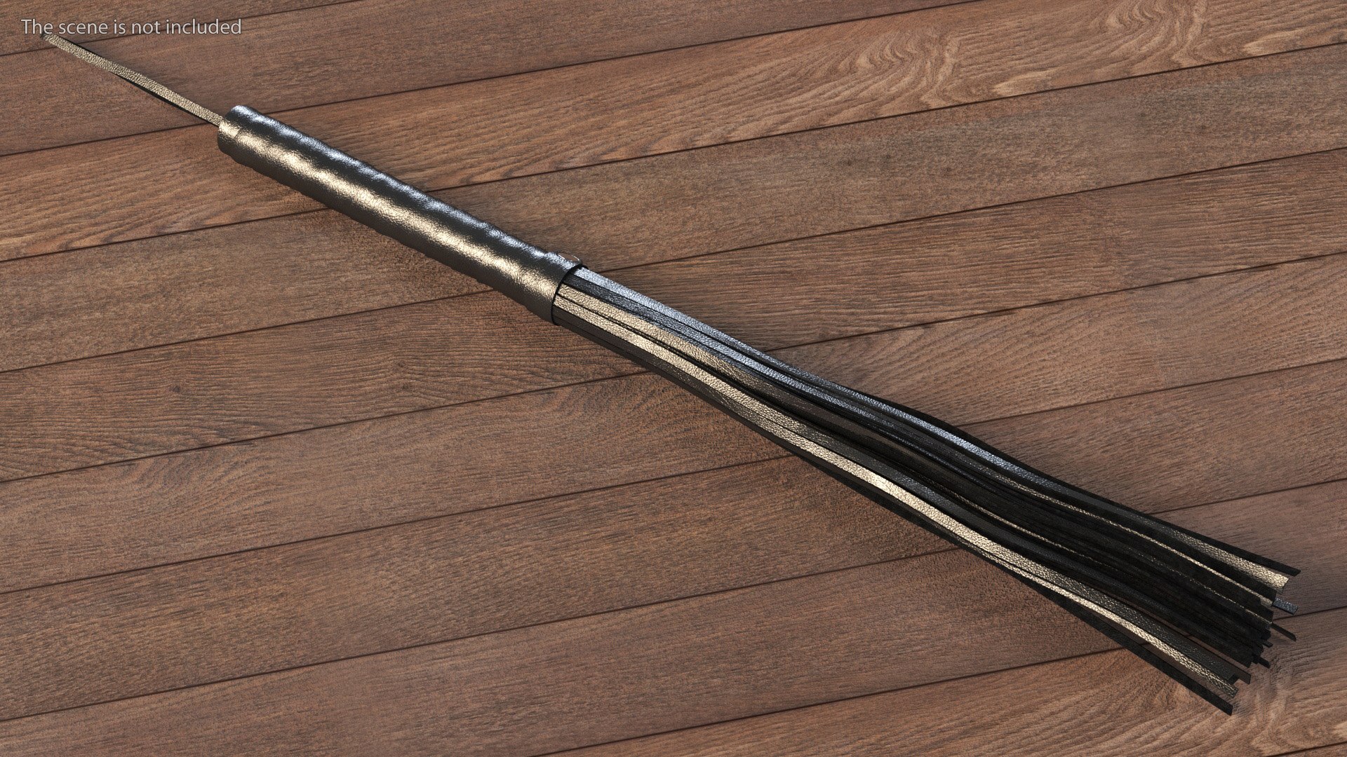 3D Short Whip Black - TurboSquid 2031270