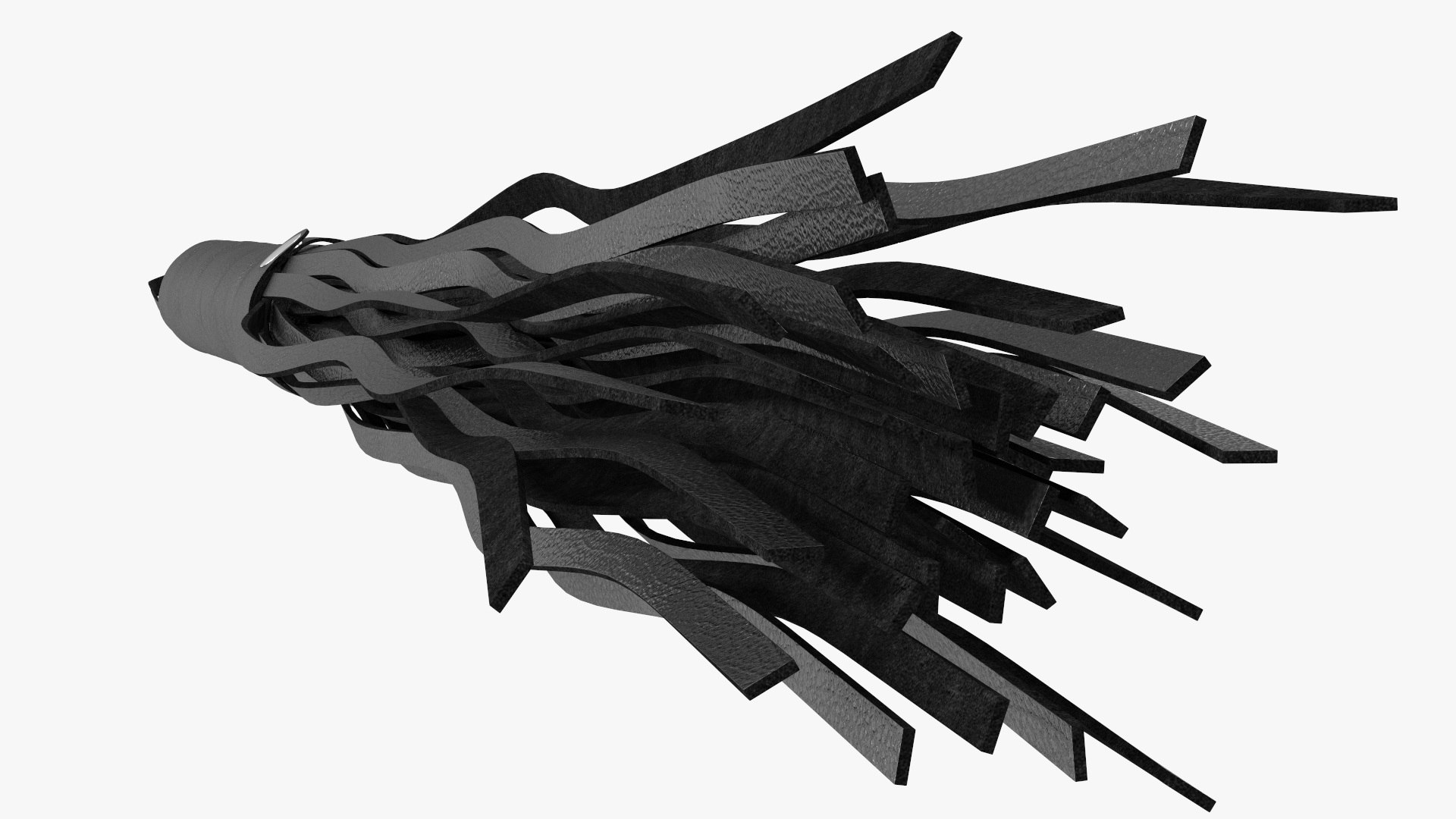 3D Short Whip Black - TurboSquid 2031270