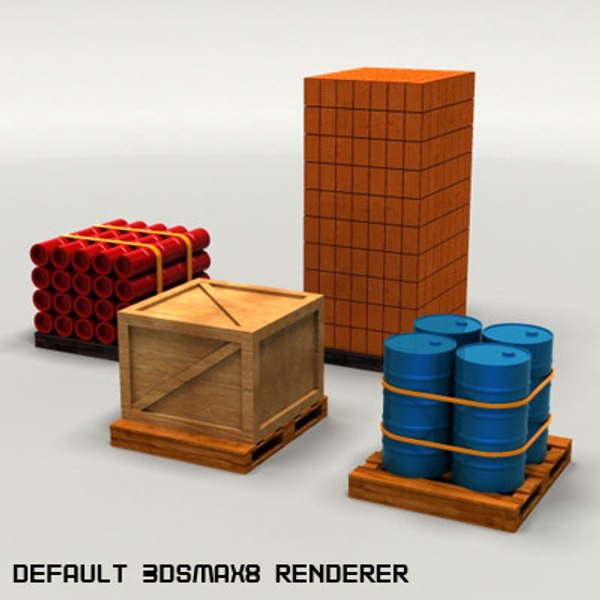 storage elements warehouse 3d model