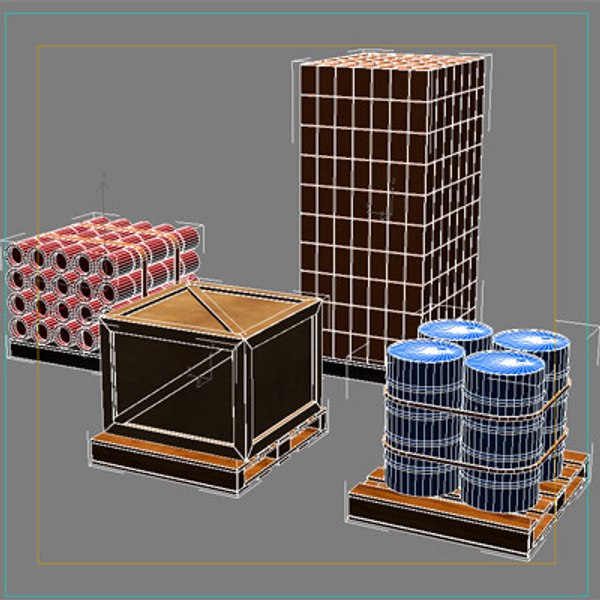 storage elements warehouse 3d model