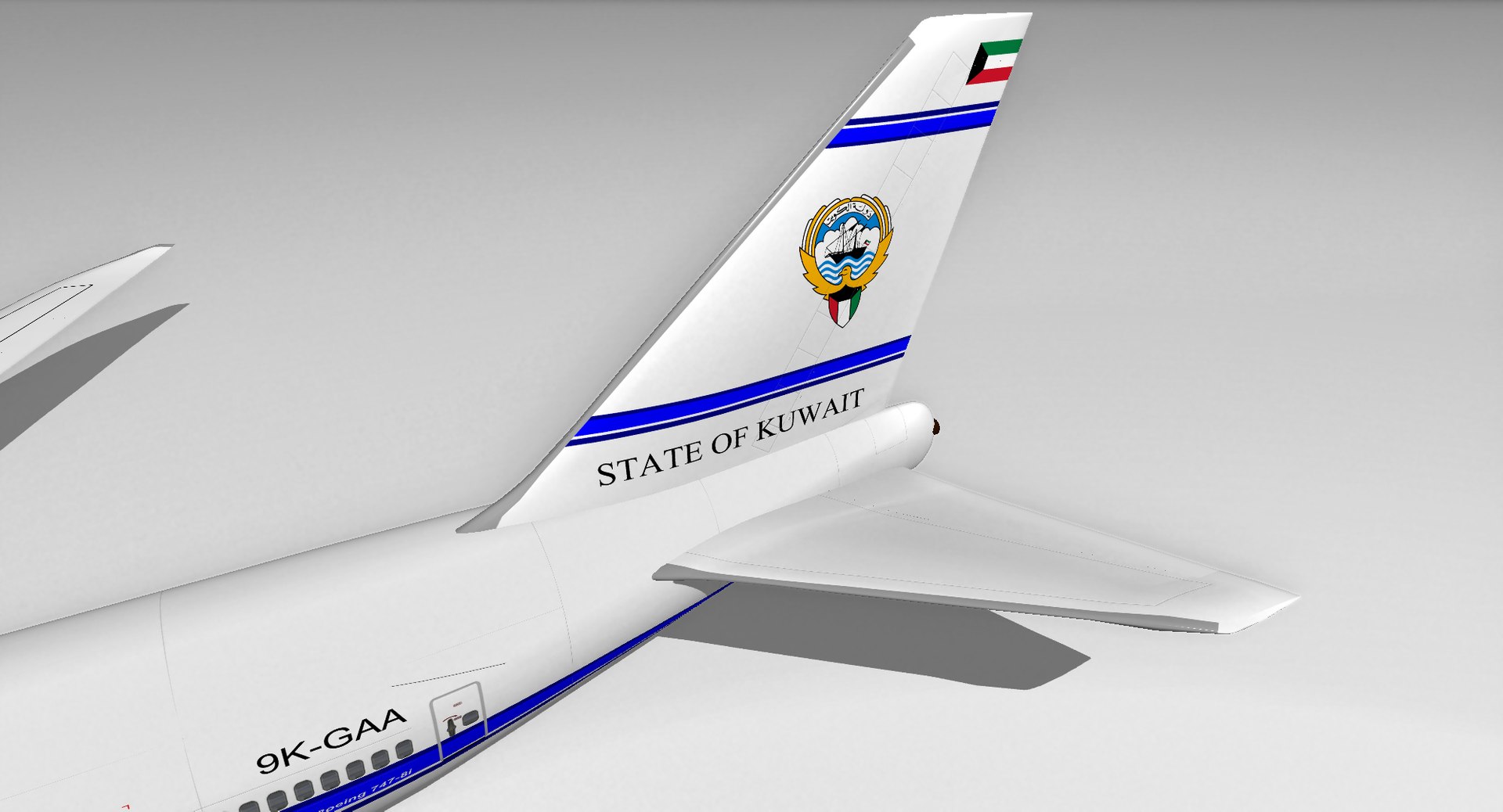 Boeing 747-8i State Of Kuwait 3D Model - TurboSquid 1861319