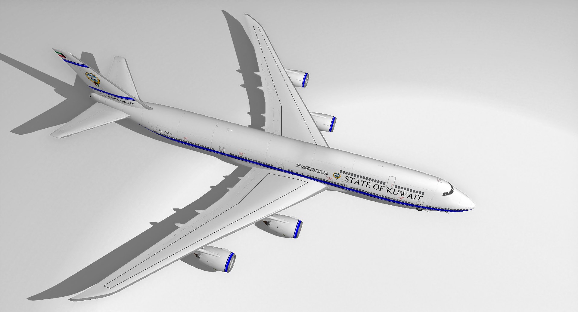 Boeing 747-8i State Of Kuwait 3D Model - TurboSquid 1861319