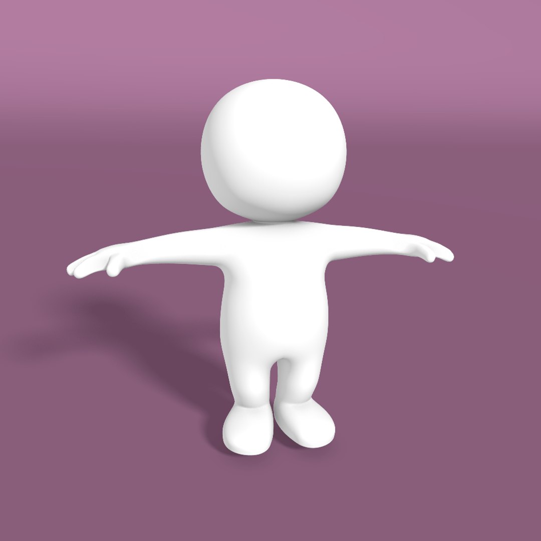 Simple Character 3D - TurboSquid 1404171