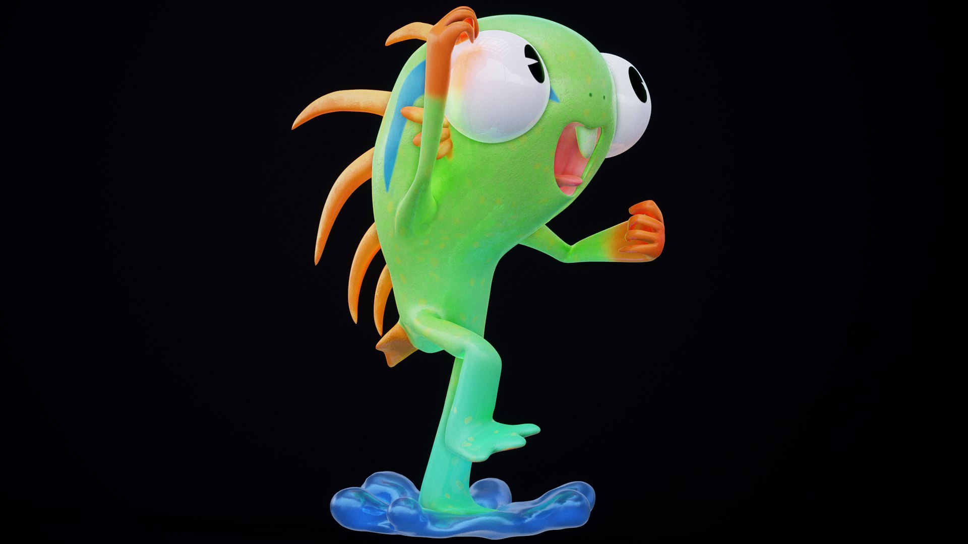 3D Murloc Warcraft Character Rigged Model - TurboSquid 1641135