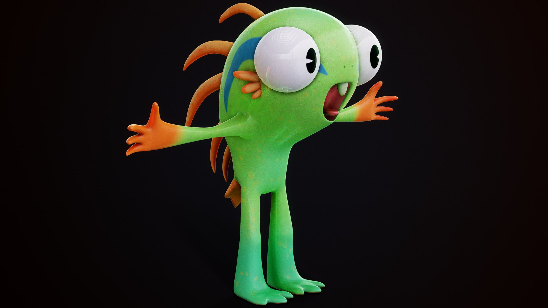 3D murloc warcraft character rigged model - TurboSquid 1641135