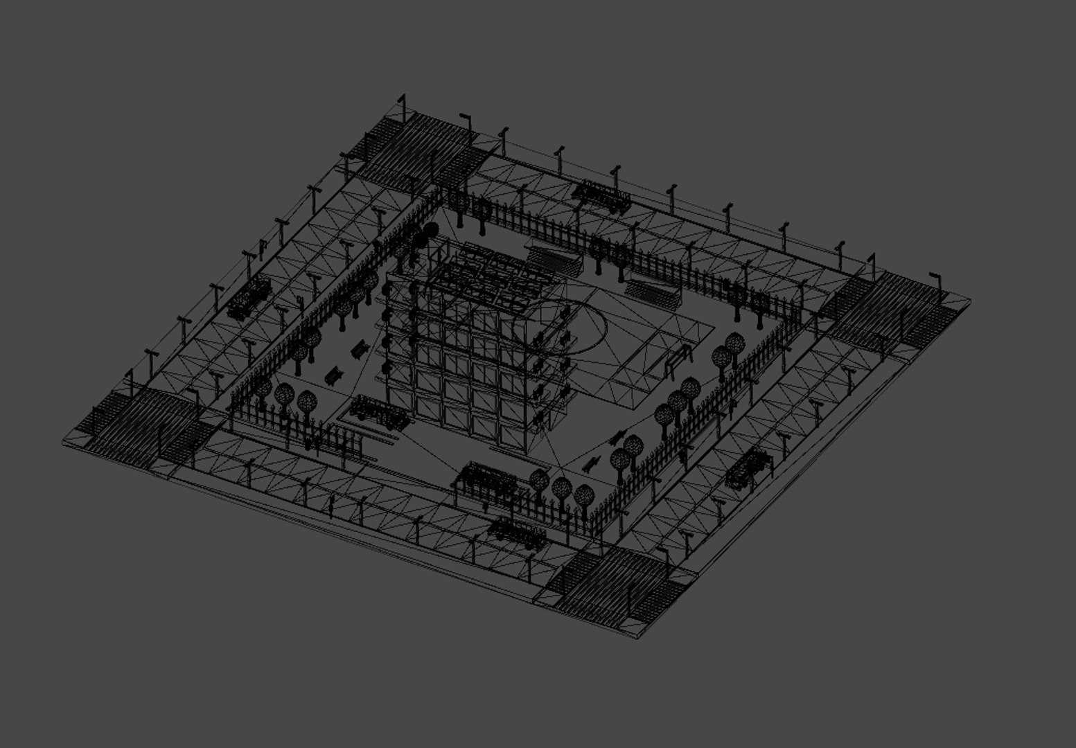 3D Cartoon School Model - TurboSquid 1470016