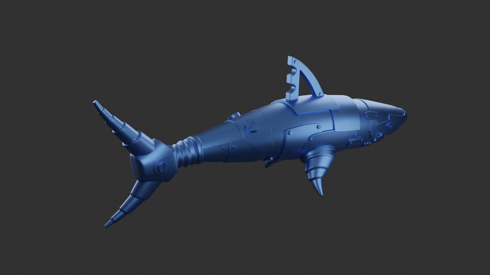 3D Spaceship In Fish Shape - TurboSquid 2047194