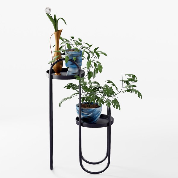 3D model Carley Tiered Plant Stand - TurboSquid 1728238