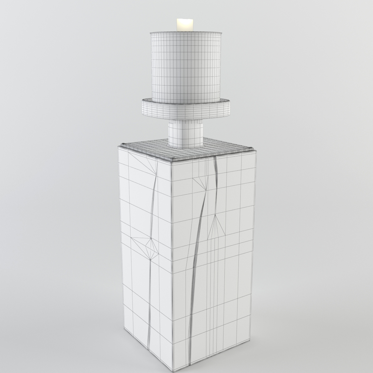3d candle model