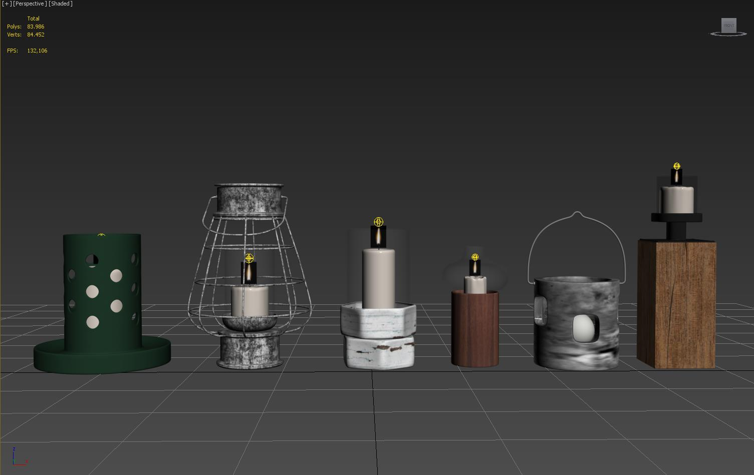 3d candle model