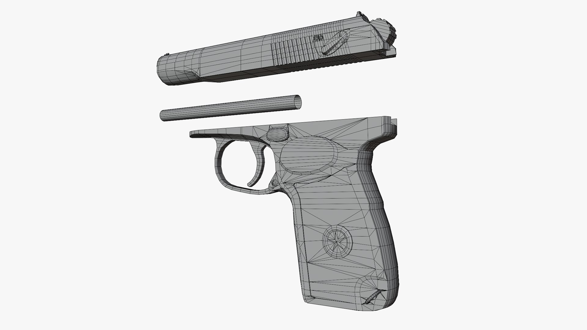 3D Model Pistol PM - TurboSquid 2199243