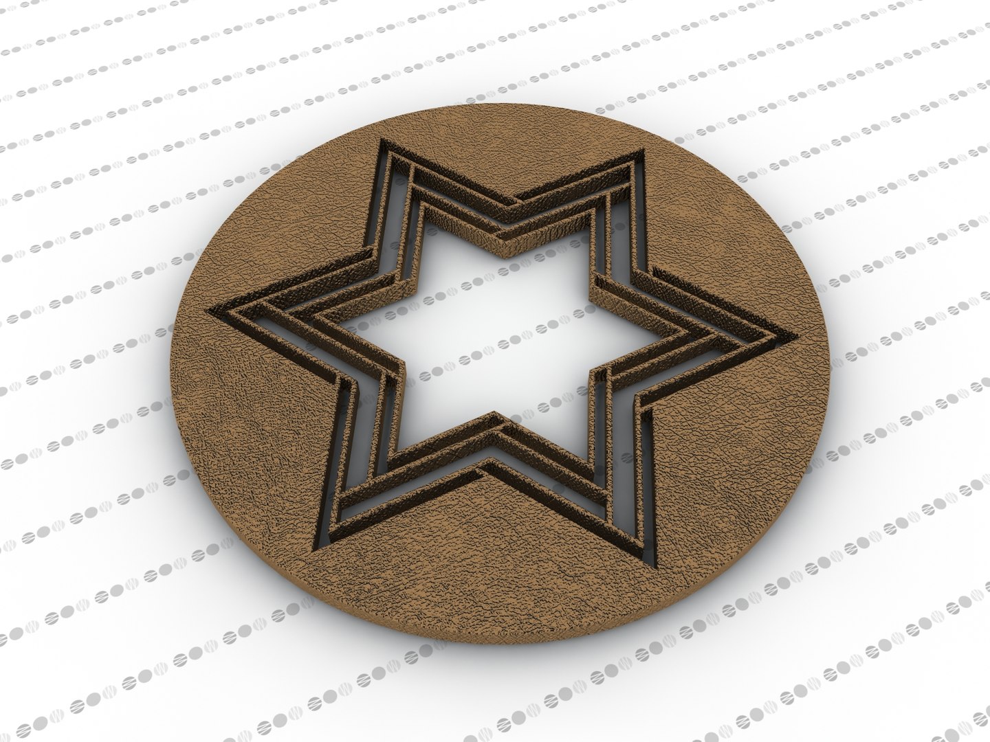 3D Star David Medallion Model - TurboSquid 1429815