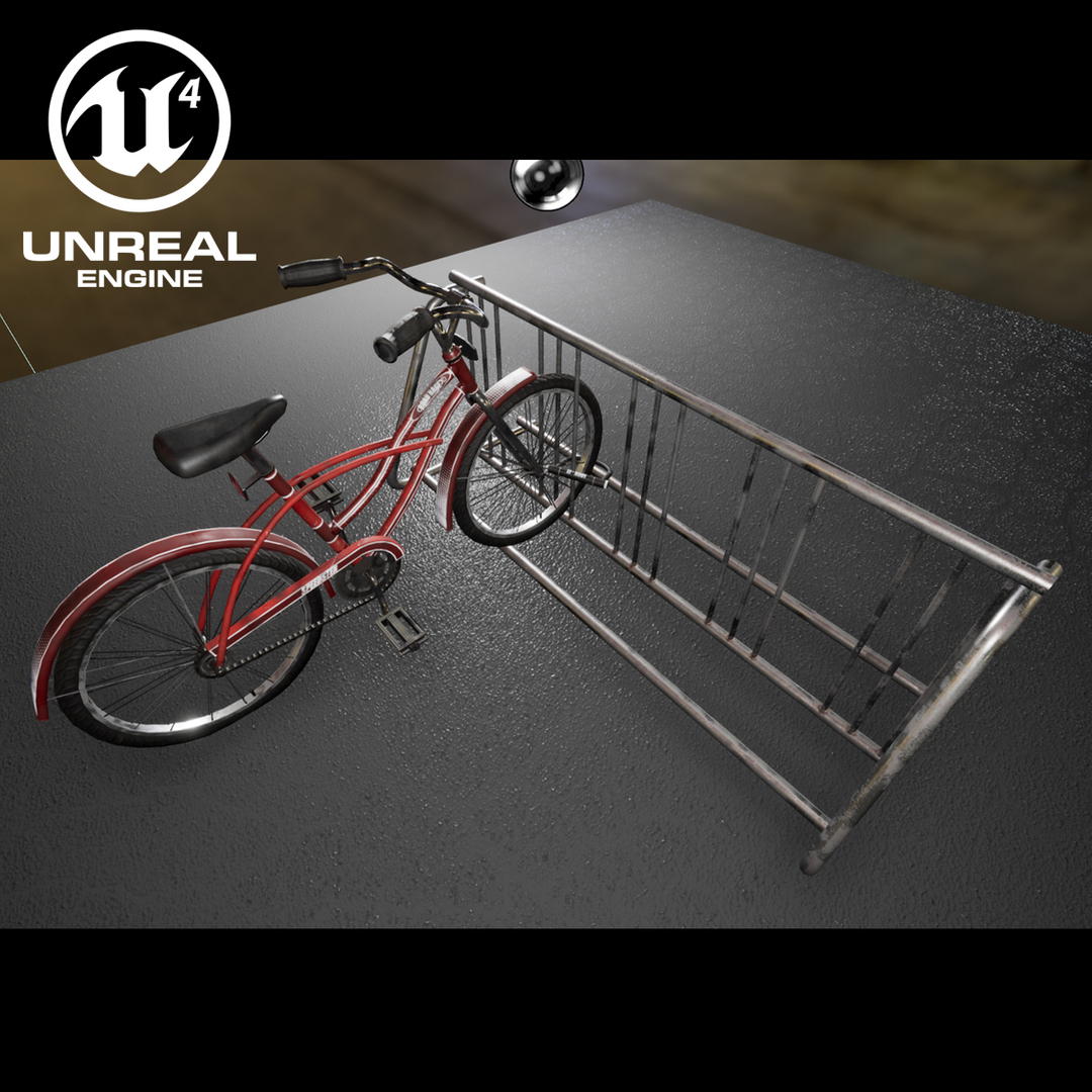 3d bicycle bike rack prop